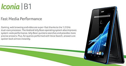 Acer Iconia B1 – Low Cost Tablet at RM 399 – goldfries